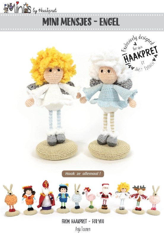 Mini mensje Engel - Design A5 (Dutch) - Anja Toonen - Haakpret