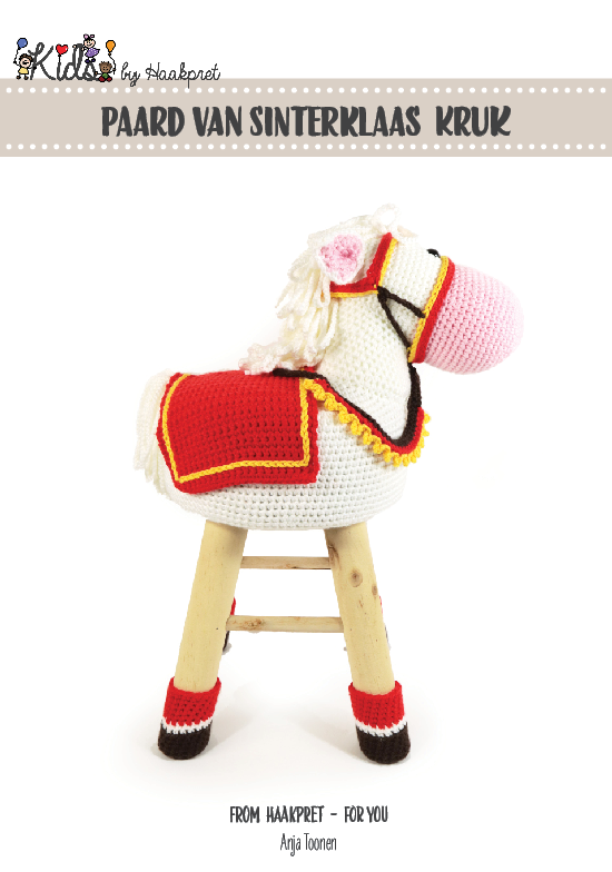 Paard van Sinterklaas kruk - Design A5 (Dutch) - Anja Toonen - Haakpret
