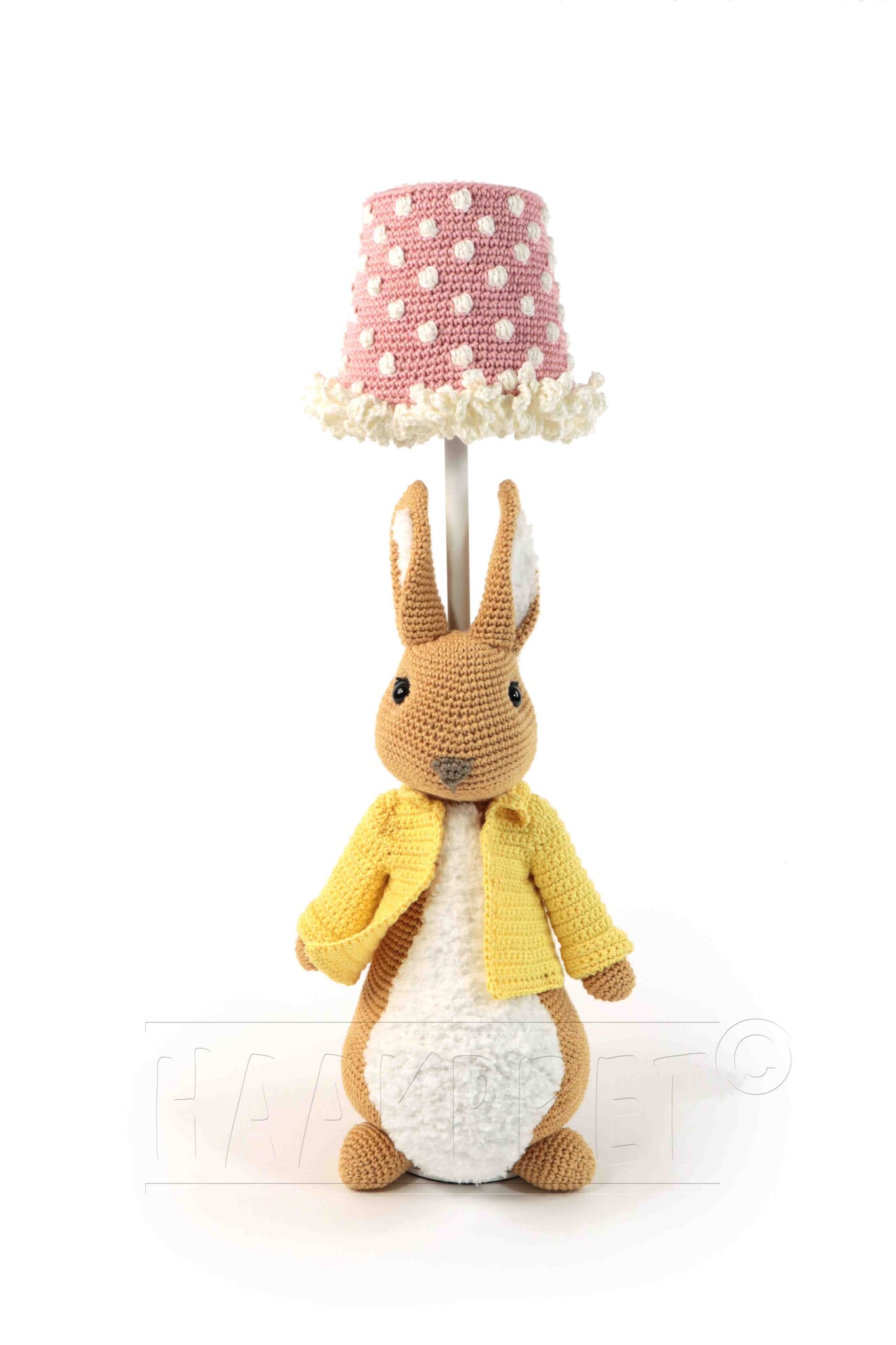 Beesie lamp konijn - A5 werkbeschrijving - Anja Toonen - Haakpret