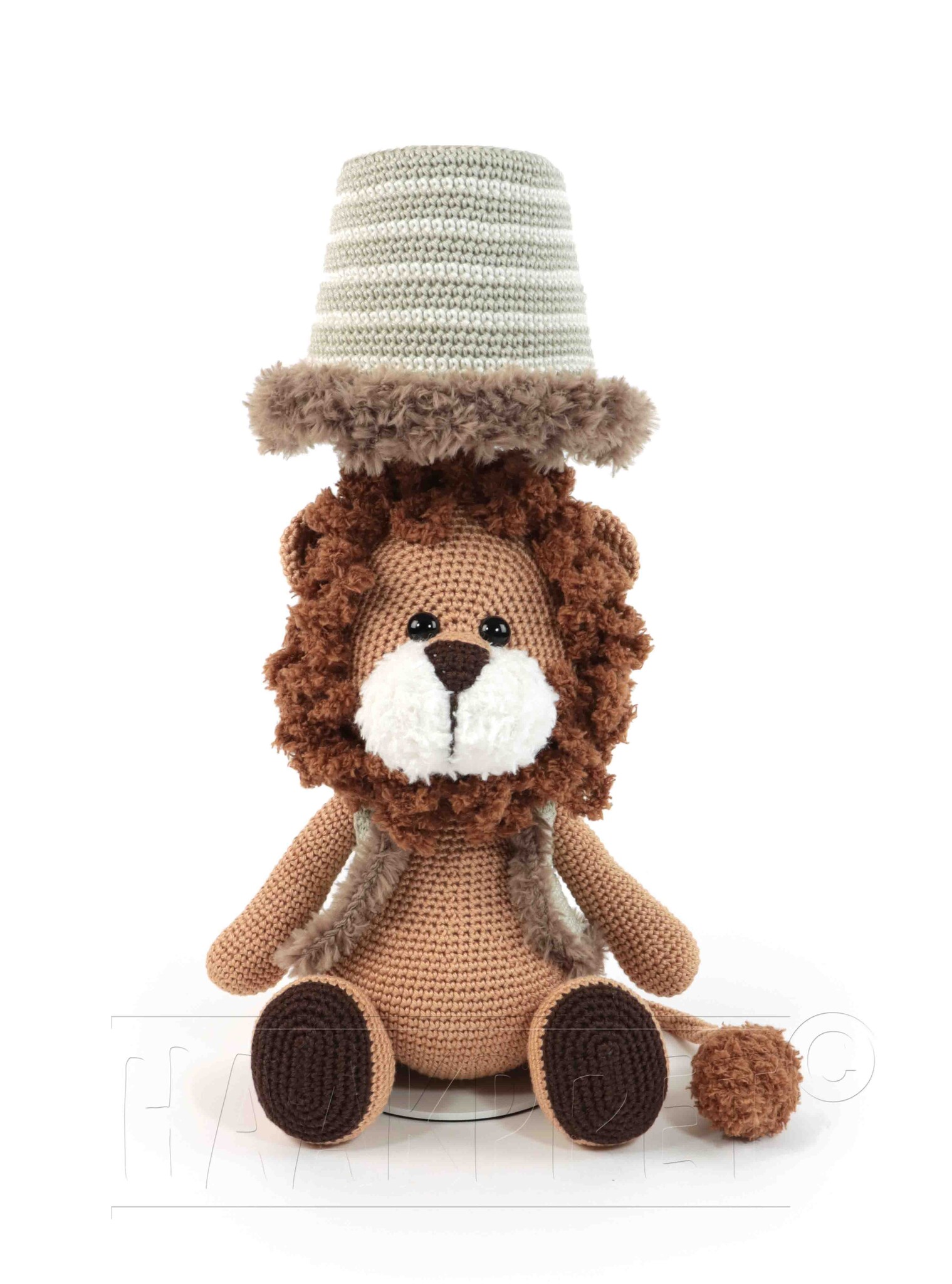Beesie lamp leeuw - A5 werkbeschrijving - Anja Toonen - Haakpret