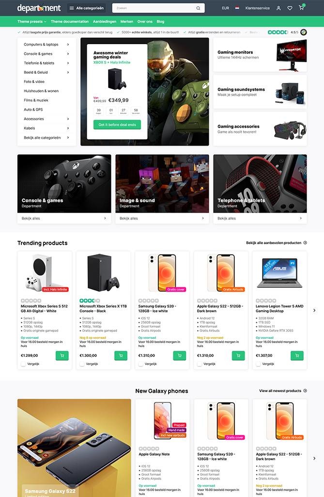 Theme Department v3 - Lightspeed Themestore