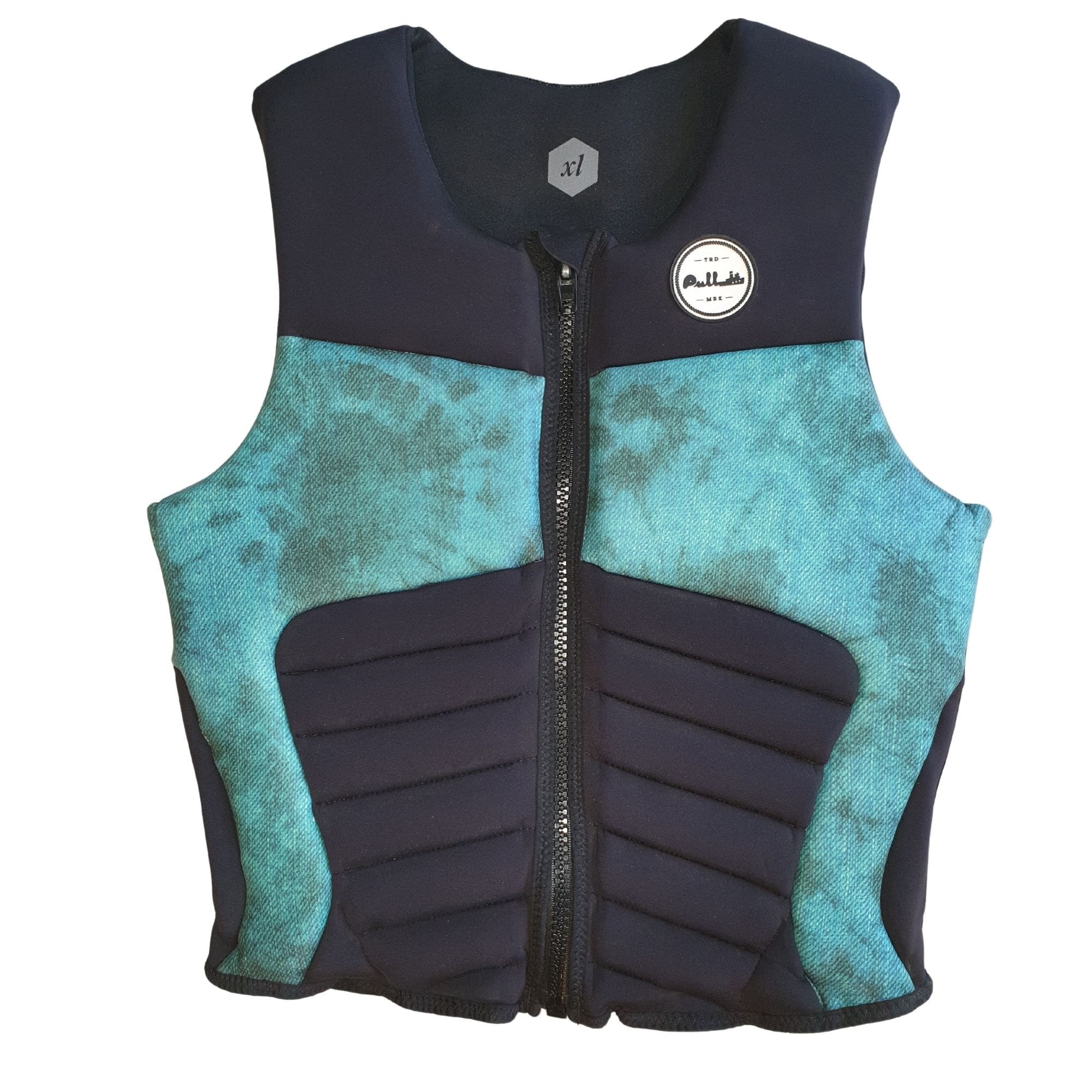 Pull Pillage Green Acid Wash Impact Vest