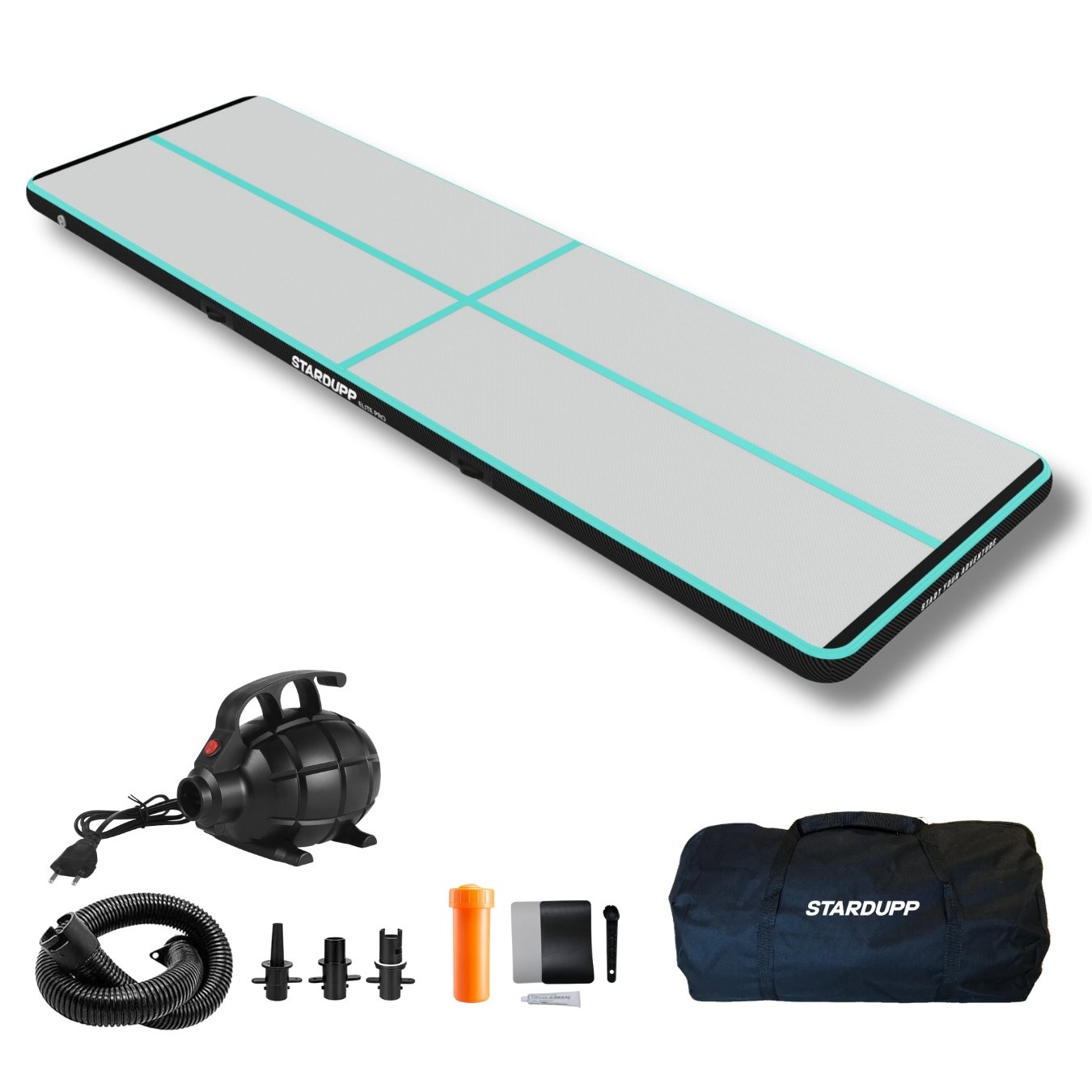 Stardupp Elite Pro AirTrack 5m 150cm 15cm | opblaasbare gymnastiekmat