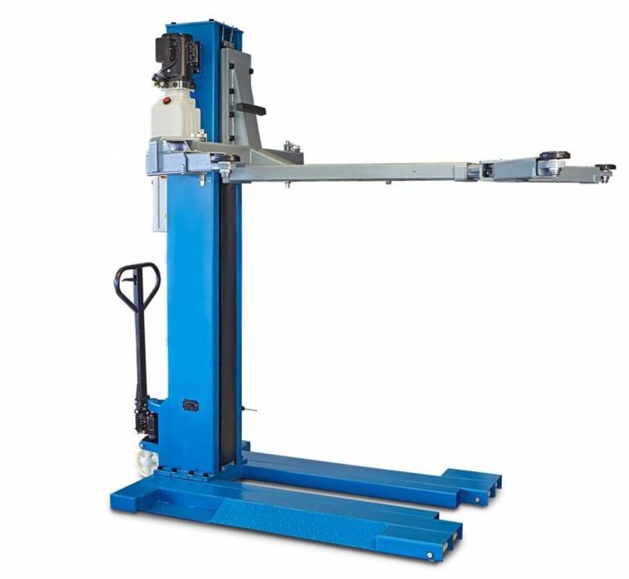 Mobile 1-koloms hefbrug met elektronische ontgrendeling - ToolMania