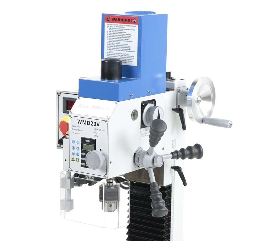 TM TM BF 20 Milling Machine Large Table V2 - ToolMania