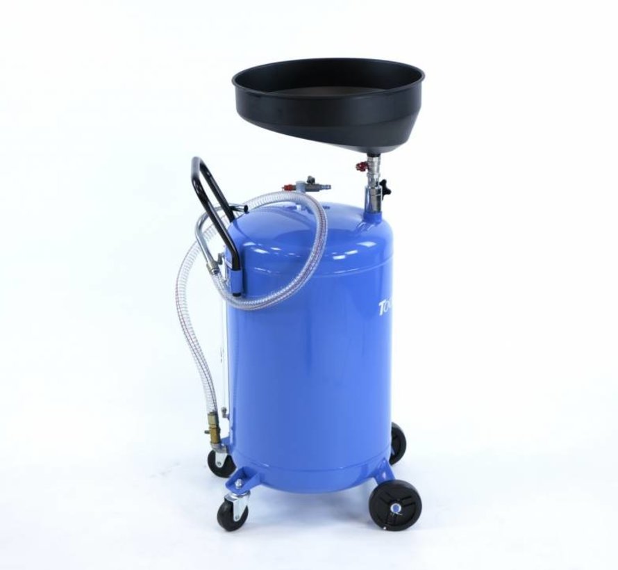 TM TM Oil collection system with Steel tray Blue - ToolMania