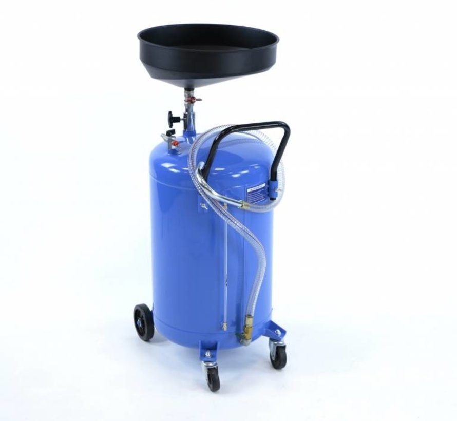 TM TM Oil collection system with Steel tray Blue - ToolMania
