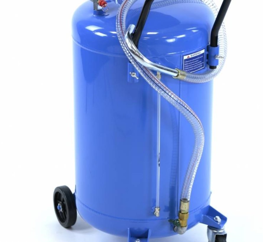 TM TM Oil collection system with Steel tray Blue - ToolMania