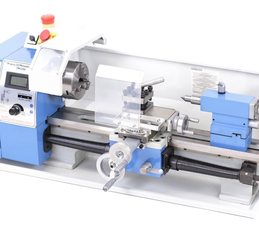 TM TM 210 x 400 Vario Metal lathe with digital display - ToolMania
