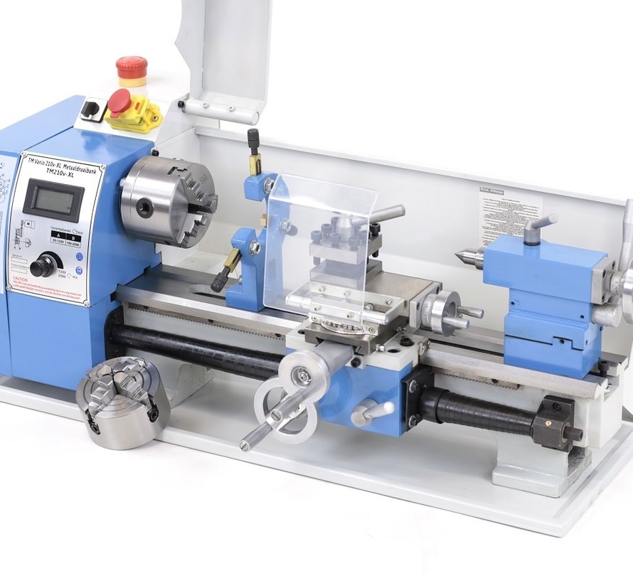 TM TM 210 x 400 Vario Metal lathe with Digital Display Complete - ToolMania