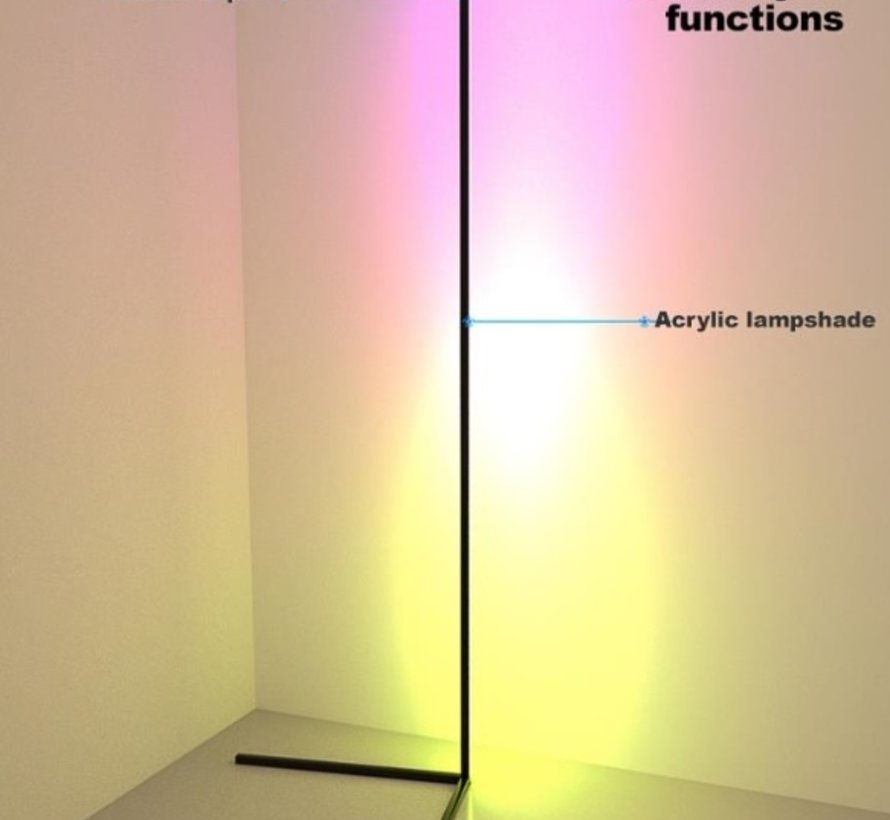 TM Moderne LED Vloerlamp RGB - LED Lamp - Hoeklamp - RGB Smart Lamp ...