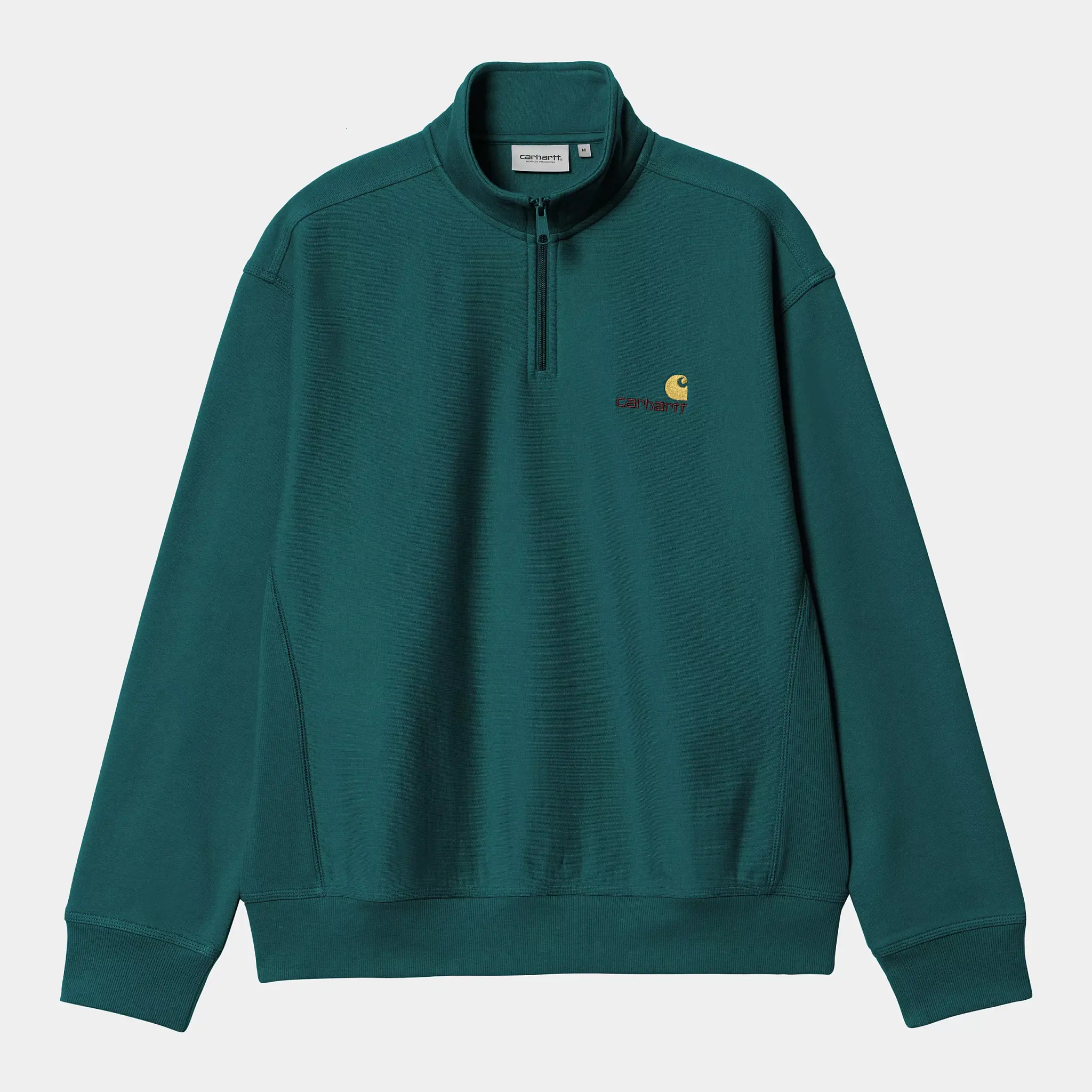 Carhartt WIP American Script Half-Zip Malachite - DIV. Amsterdam