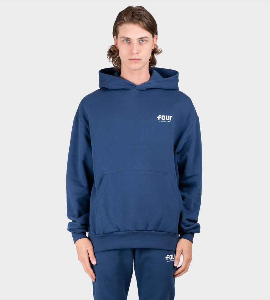 Four Logo Hoodie Insignia Blue Four Amsterdam Four Amsterdam