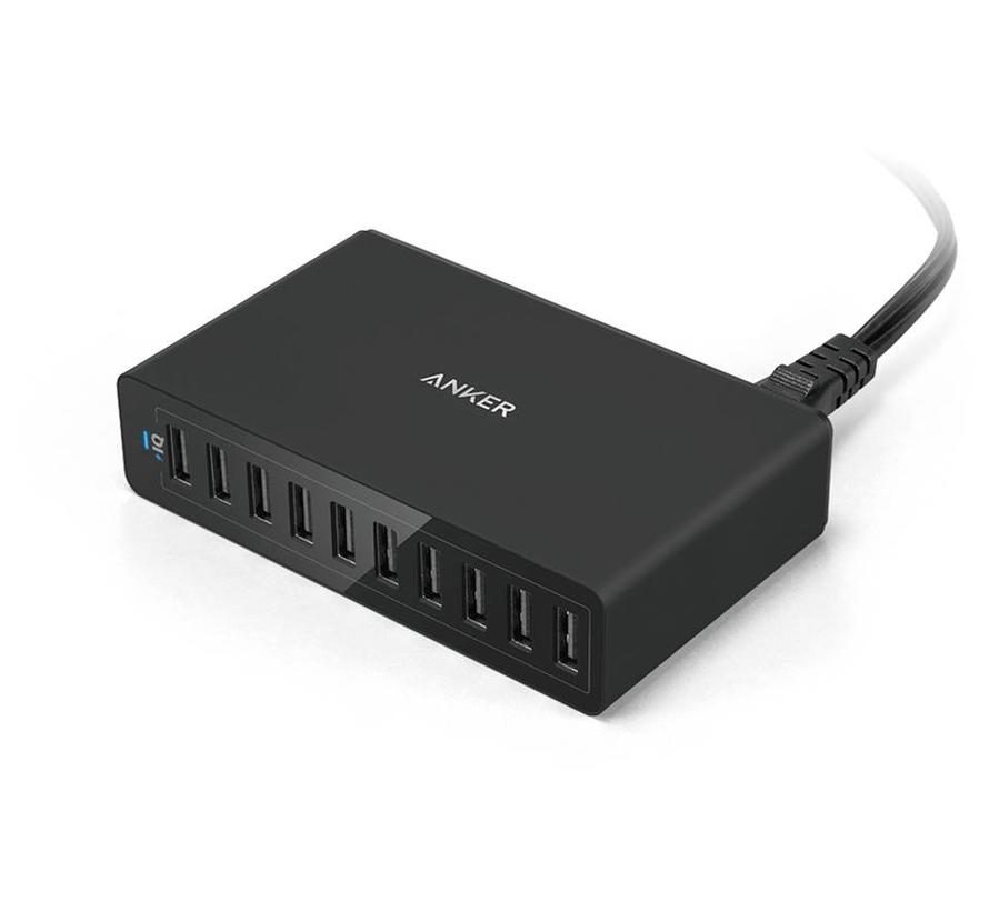 Anker PowerPort 10-Poort USB Multi Lader - Externe Batterij