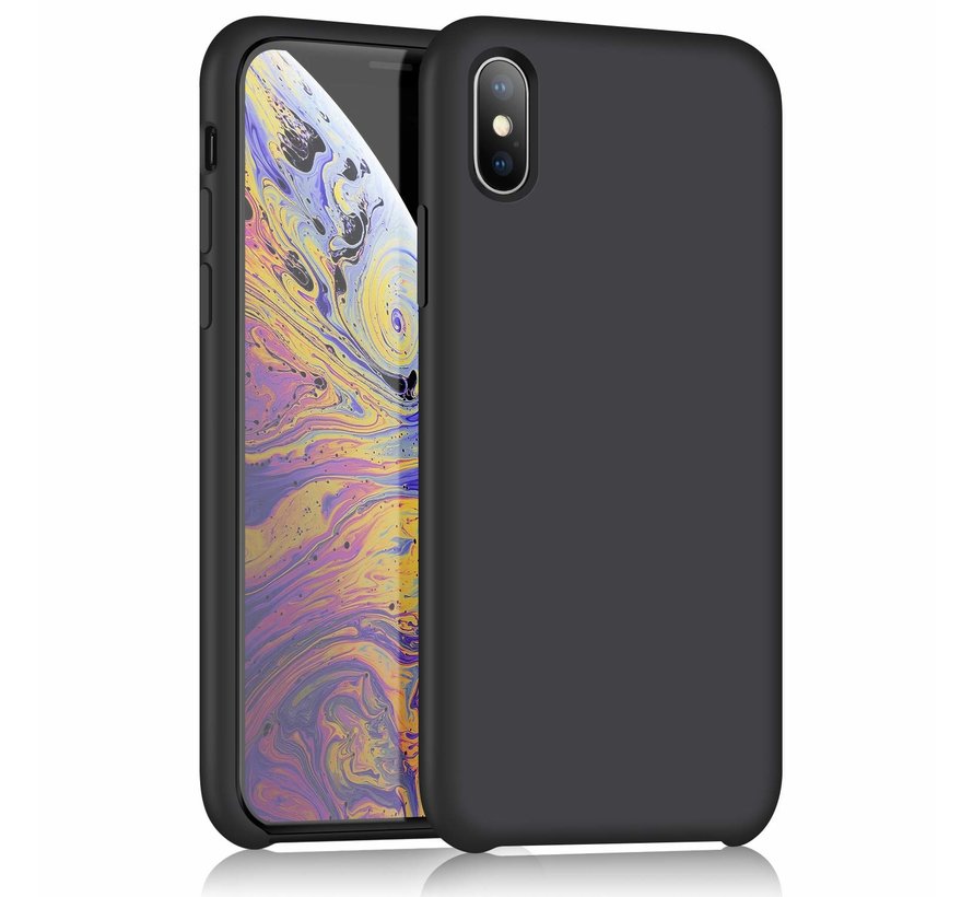 Silicone case iPhone X (zwart) - Phone-Factory
