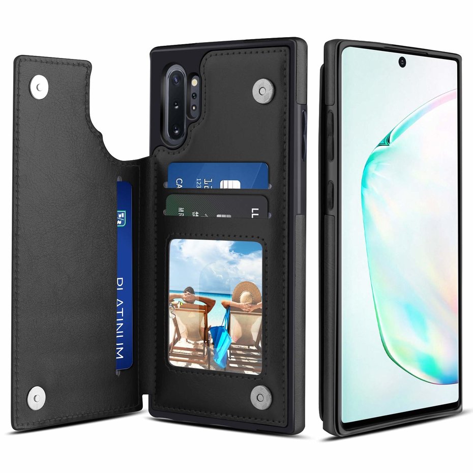 Wallet Case Samsung Galaxy Note 10 Plus zwart - Phone-Factory