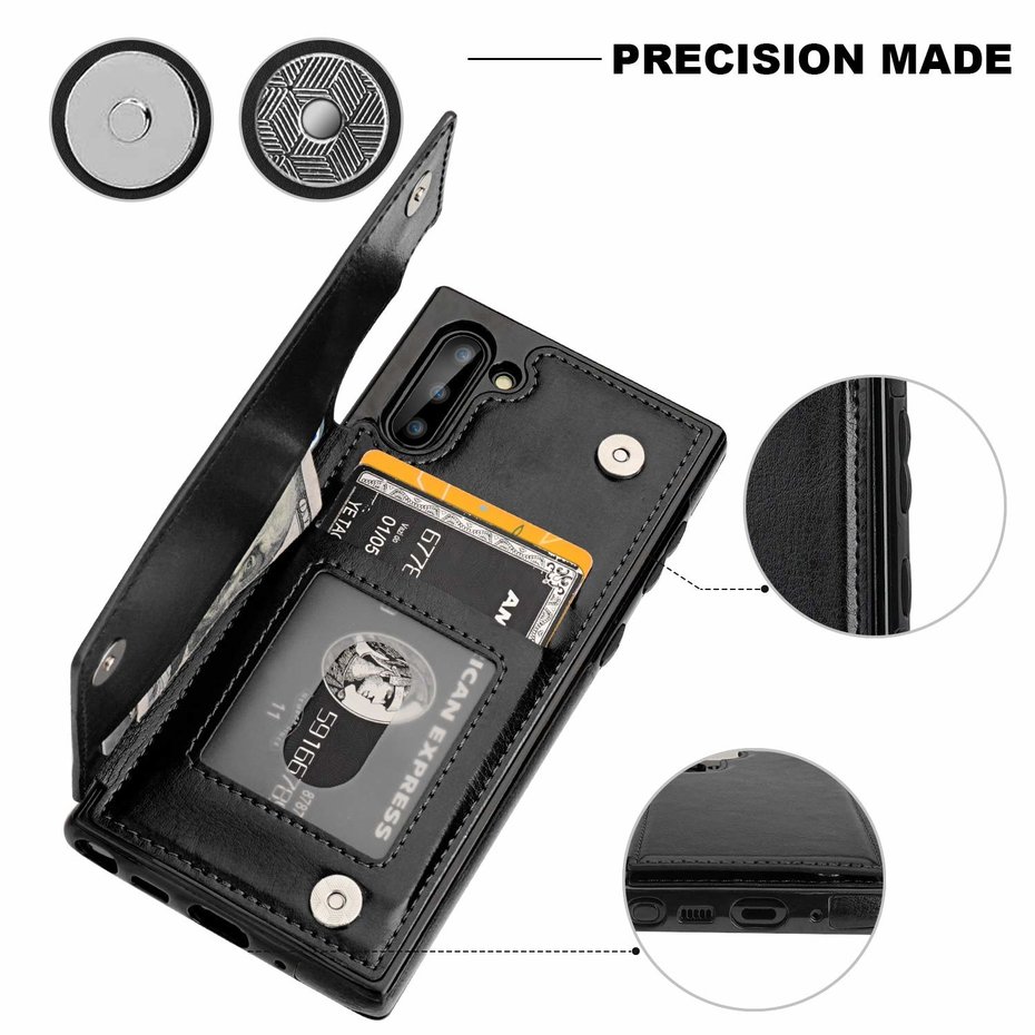 Wallet Case Samsung Galaxy Note 10 Plus zwart - Phone-Factory