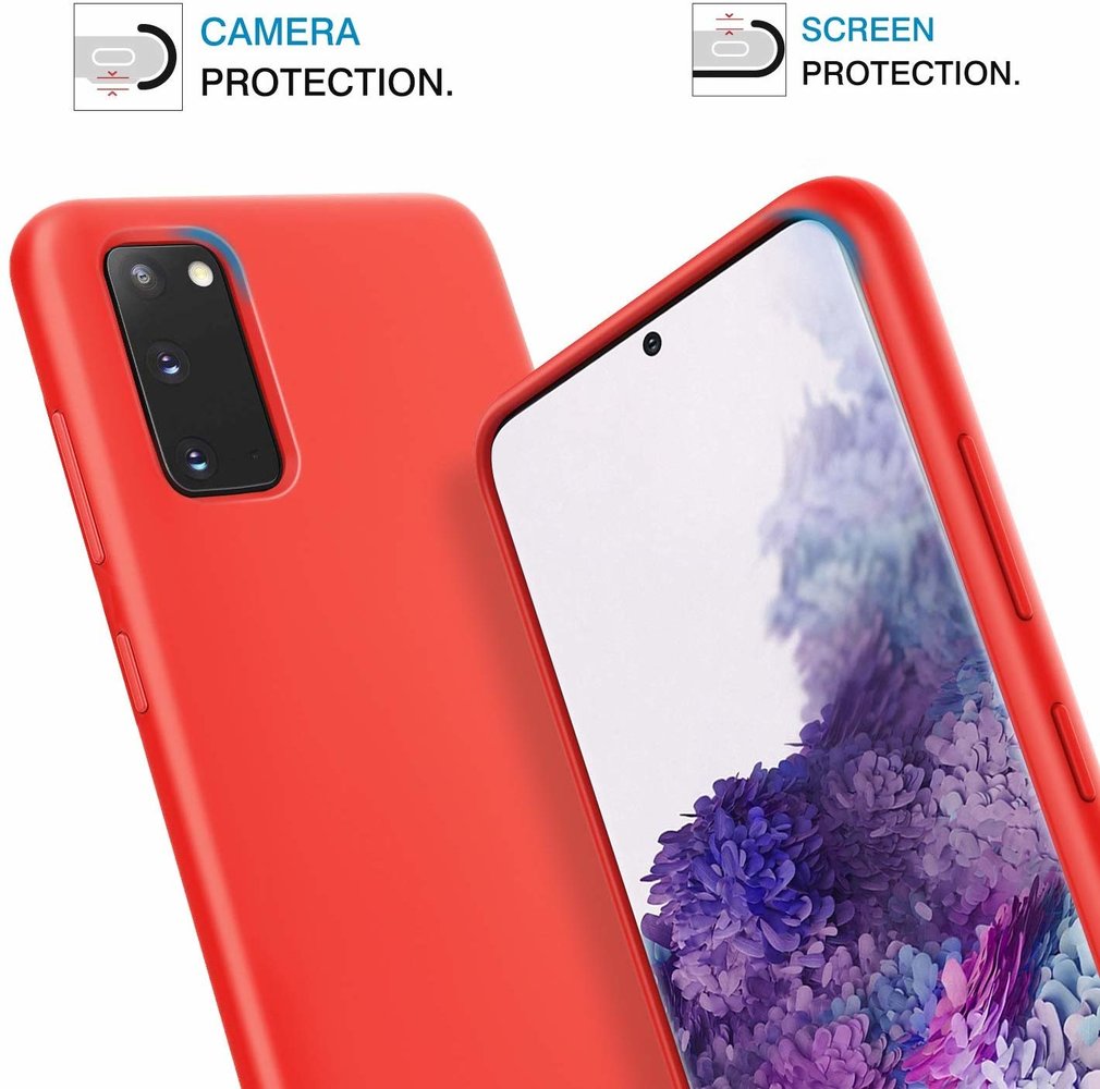Samsung S20 hoesje siliconen (rood) - Phone-Factory