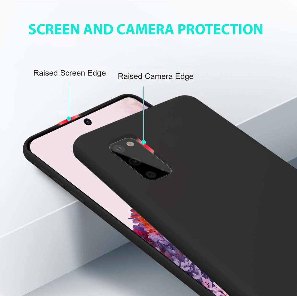 Samsung S20 hoesje siliconen (zwart) - Phone-Factory