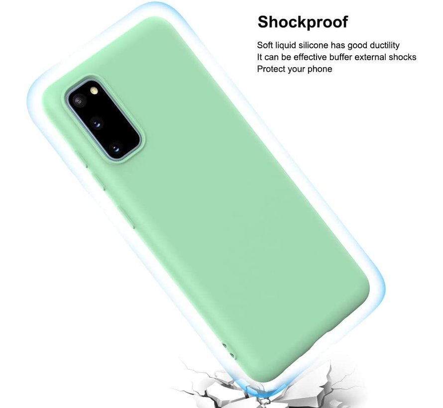 Samsung S20 hoesje siliconen (lichtgroen) - Phone-Factory