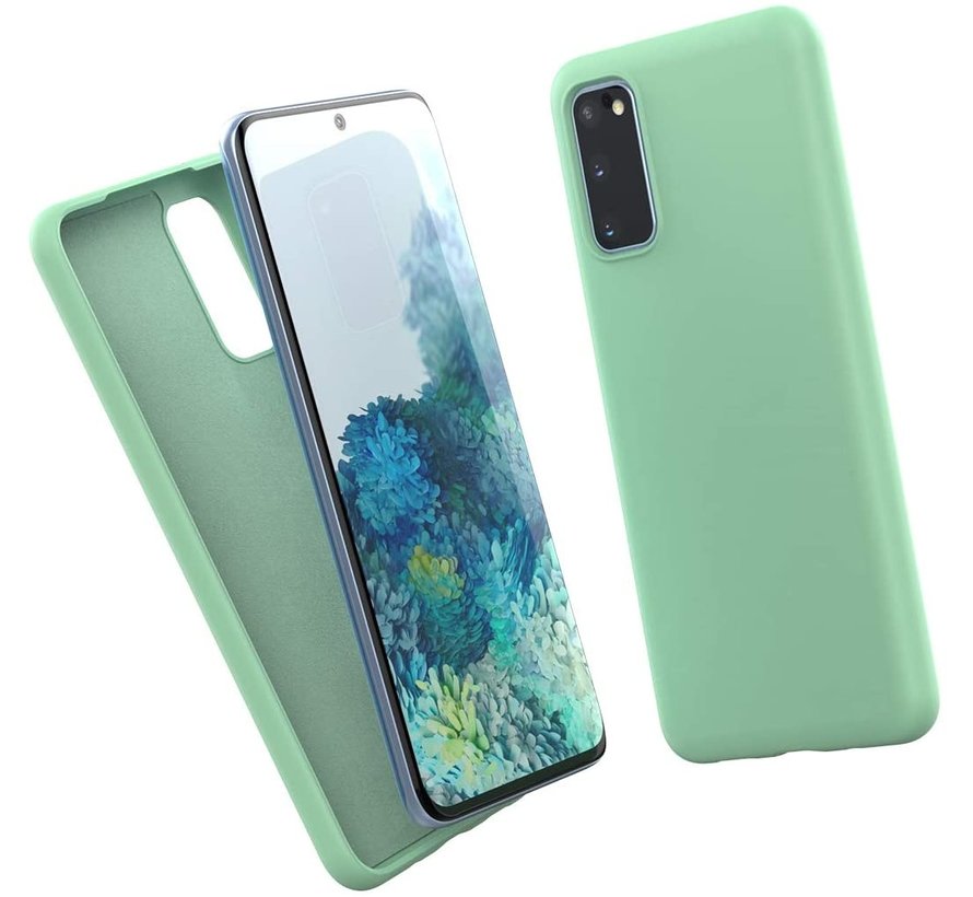 Samsung S20 hoesje siliconen (lichtgroen) - Phone-Factory