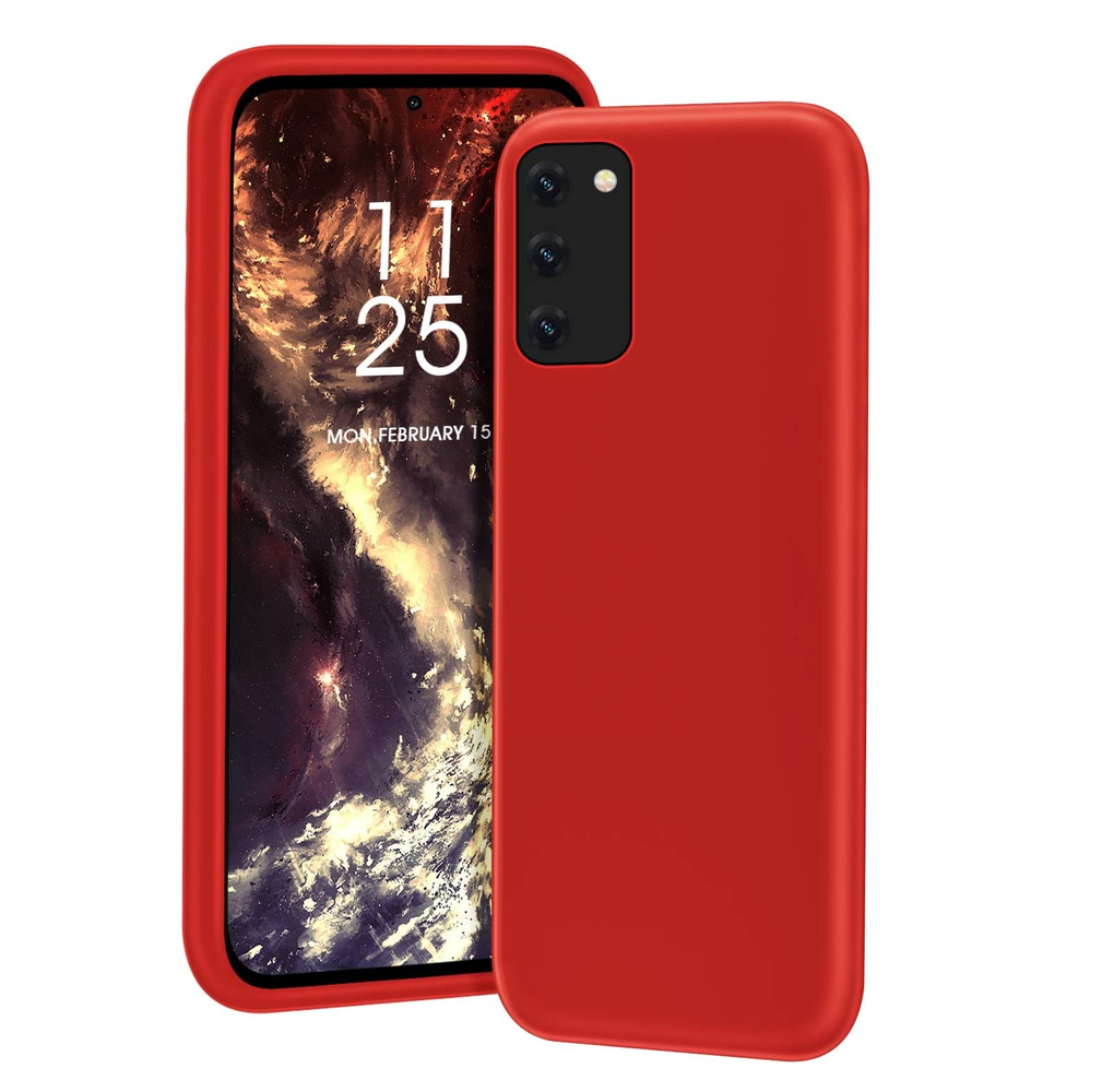 Samsung S20 hoesje siliconen (rood) - Phone-Factory