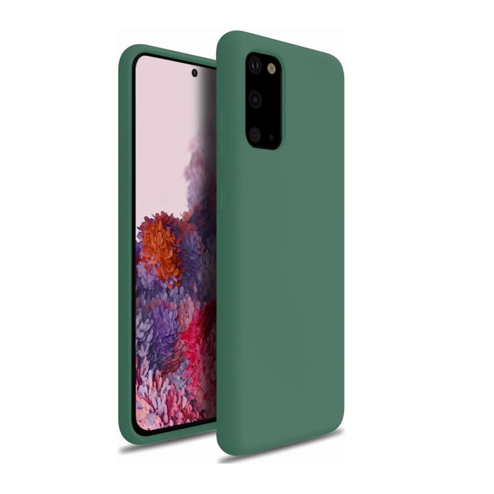 Samsung S20 hoesje siliconen (donkergroen) - Phone-Factory