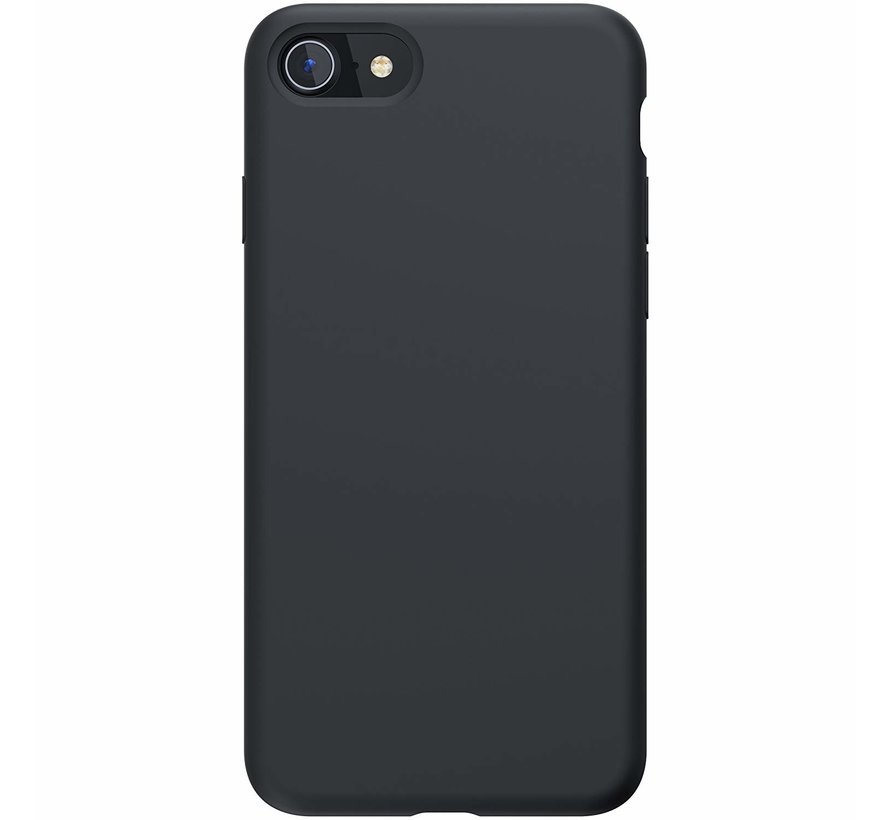 iPhone SE 2020 hoesje siliconen (zwart) - Phone-Factory