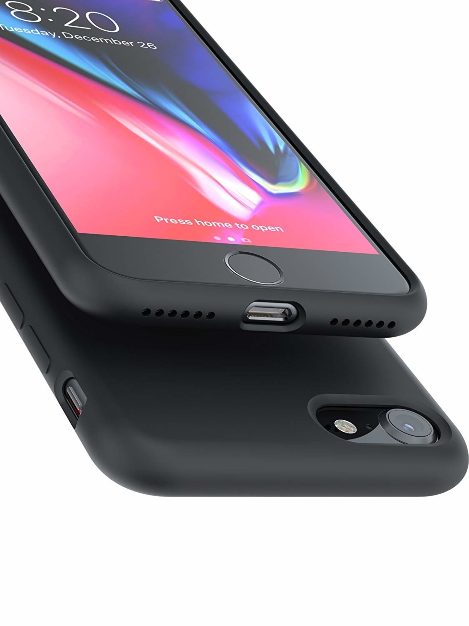 iPhone SE 2020 hoesje siliconen (zwart) - Phone-Factory