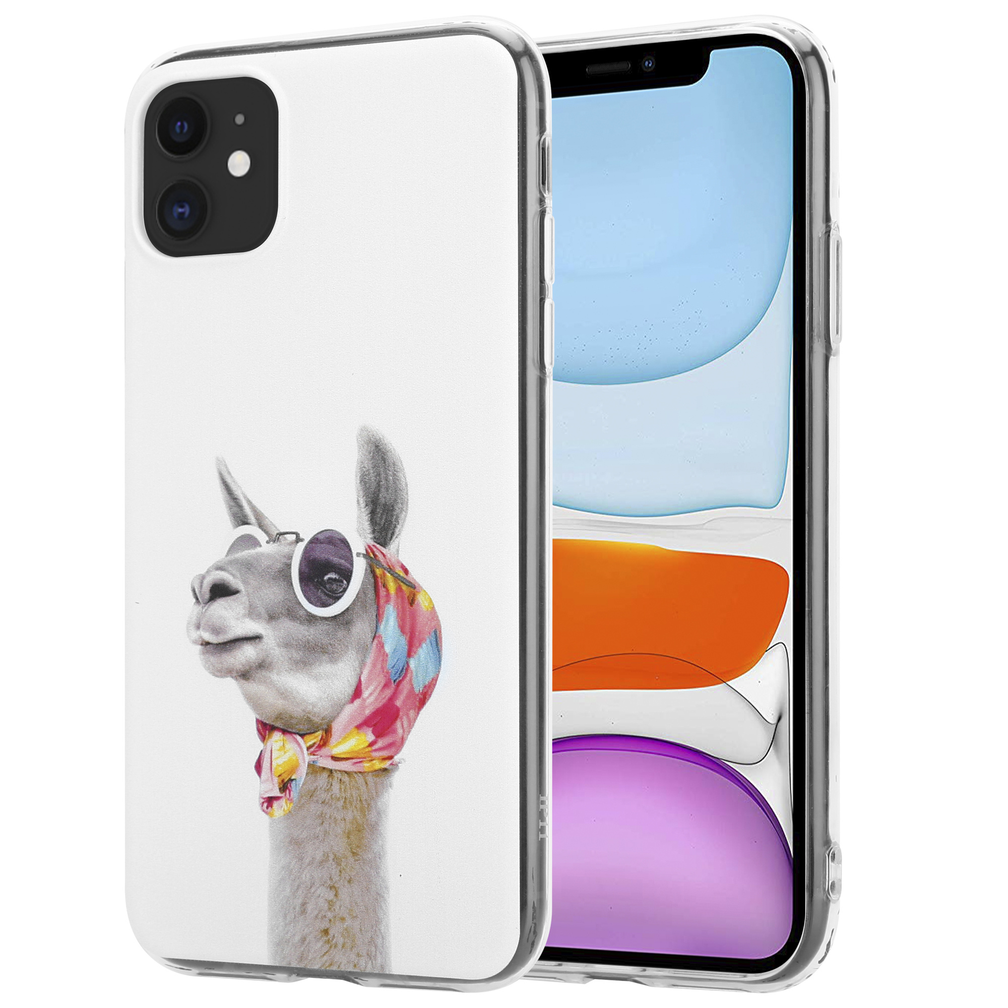 iPhone 11 hoesje met lama print - Phone-Factory