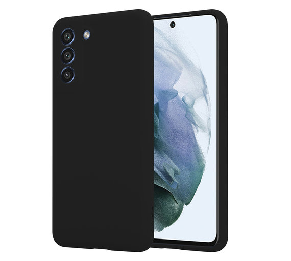 Samsung Galaxy S21 FE hoesje siliconen (zwart) - Phone-Factory