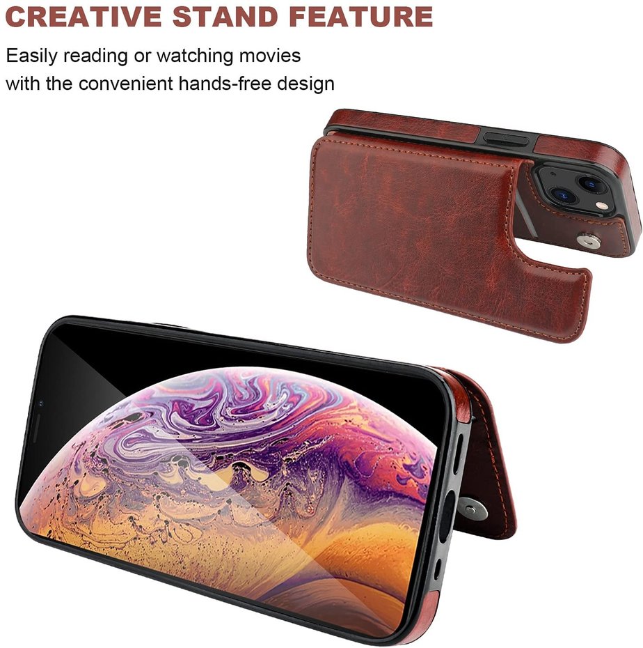 iPhone 13 Mini wallet case (bruin) - Phone-Factory