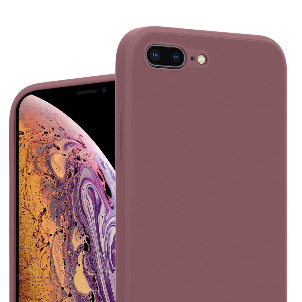 iPhone 7 Plus / iPhone 8 Plus vierkante silicone case (Purple Grape ...