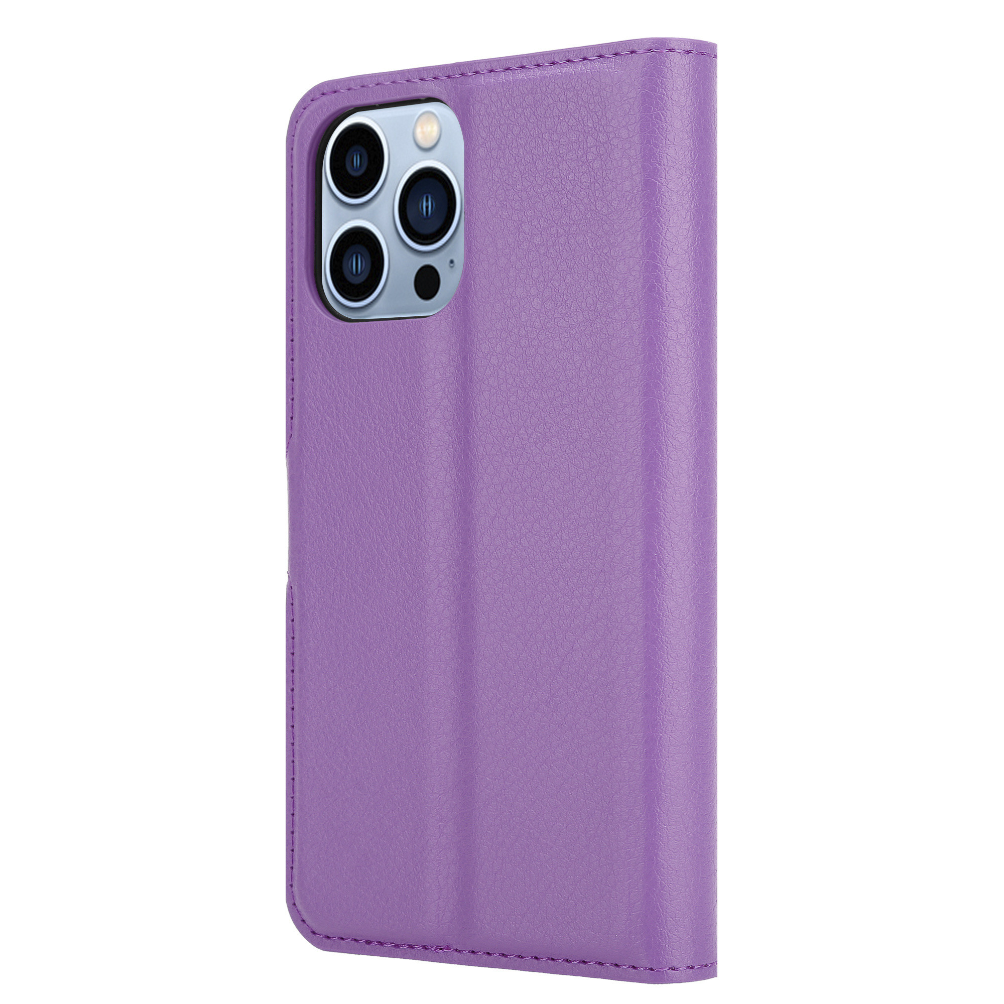 iPhone 14 Pro Max wallet case (paars) - Phone-Factory