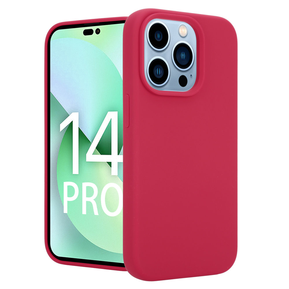 Luxe Liquid Silicone case iPhone 14 Pro (rood) - Phone-Factory