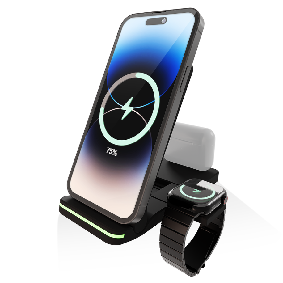3 in 1 Foldable Wireless Charger voor Apple producten - Phone-Factory