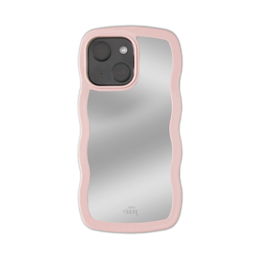xoxo Wildhearts Wavy mirror case Pink - iPhone 13 - Phone-Factory