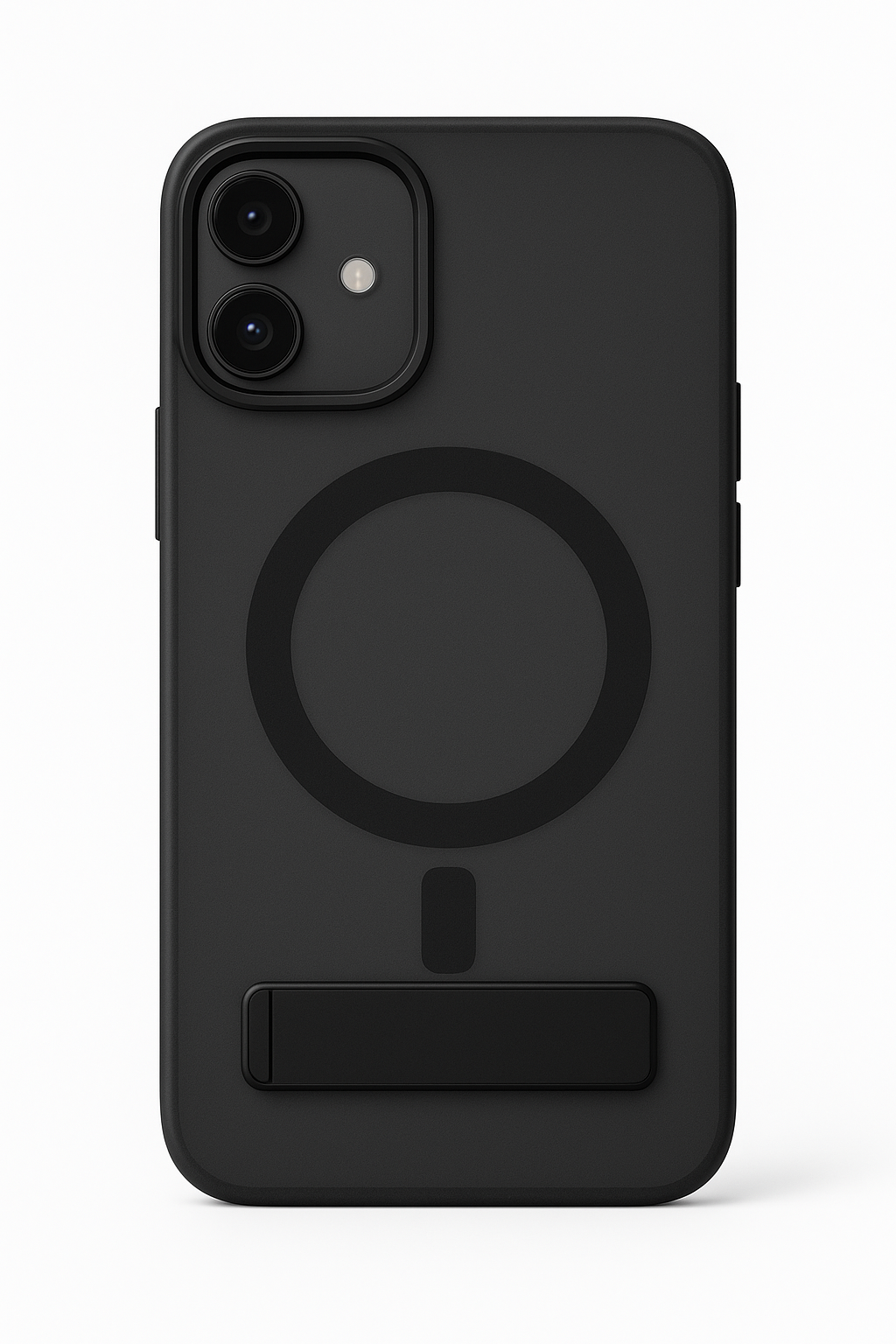 iPhone 13 matte MagSafe case met standaard (zwart) - Phone-Factory