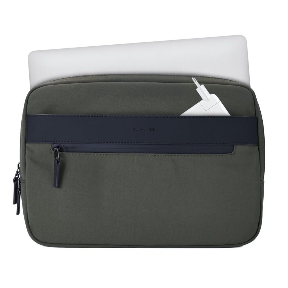 Nylon canvas laptoptas - 13 Inch (donkergroen) - Phone-Factory