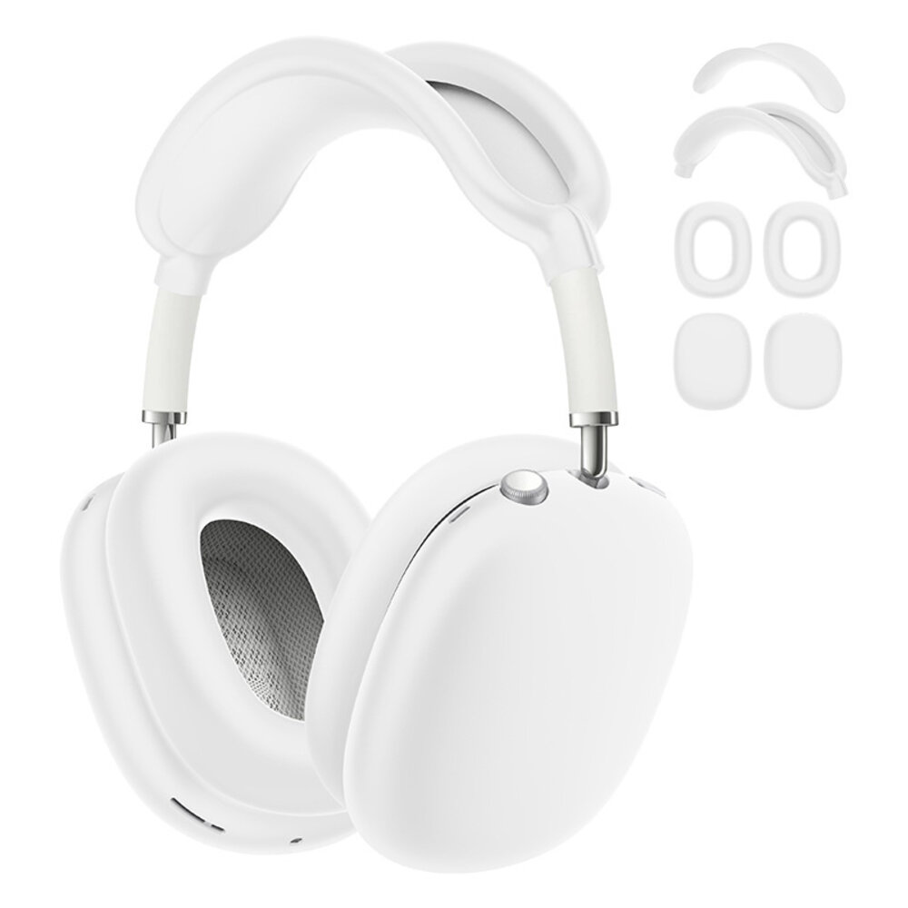 AirPods Max siliconen covers - 4 in 1 set (wit) - Phone-Factory