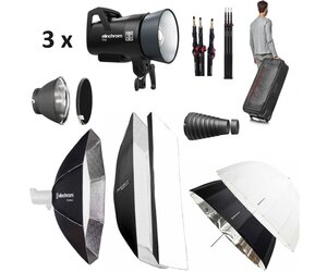 Elinchrom FIVE Triple Studio Plus Set - FotoFlits