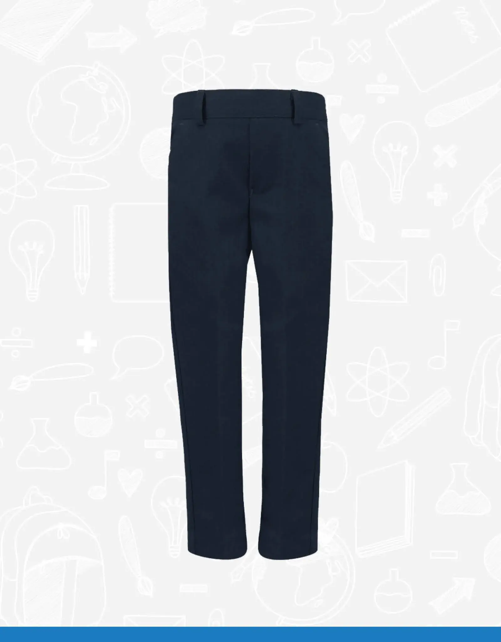 Navy Slim Fit Mock Fly Trouser (1K11) - The Signature Schools Online ...