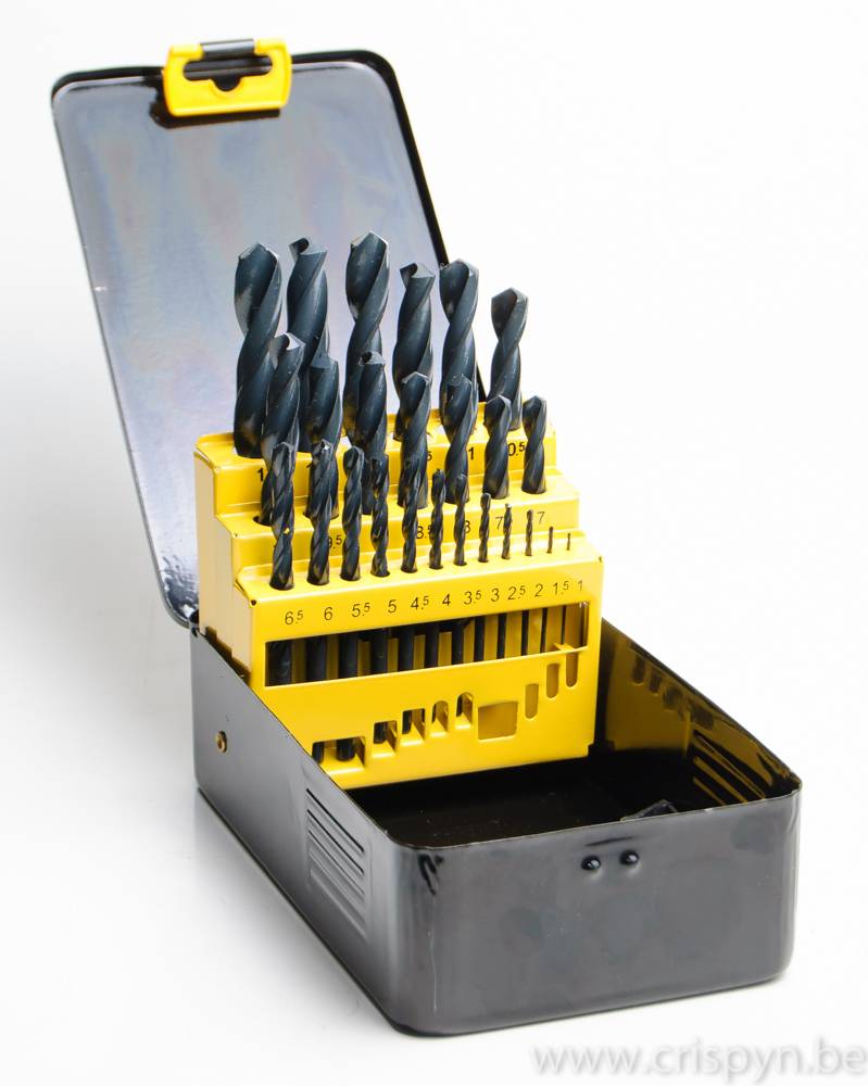 HSS borenset 1 - 13 mm per 0.5 mm - Machines Crispyn