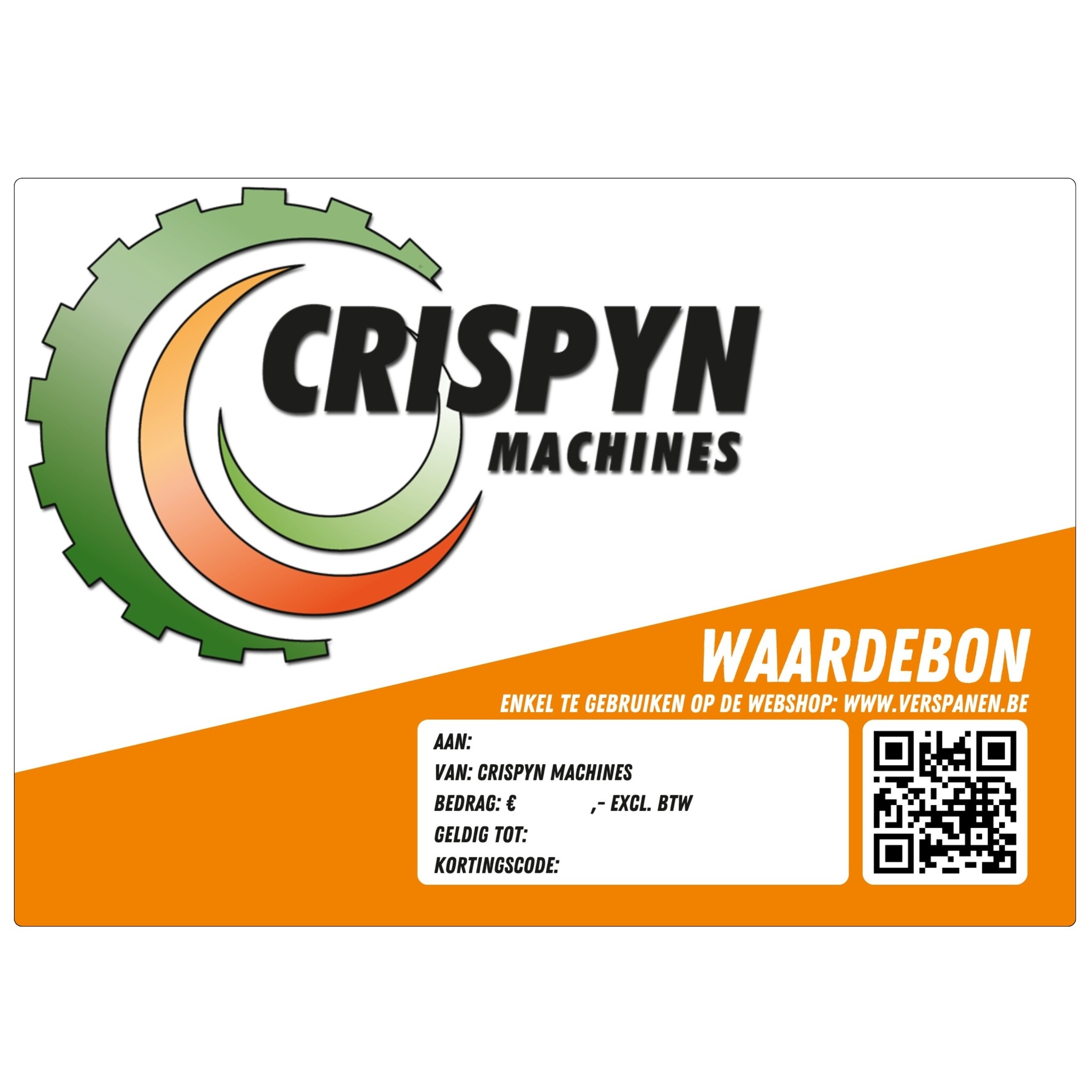Cadeaubon - Machines Crispyn