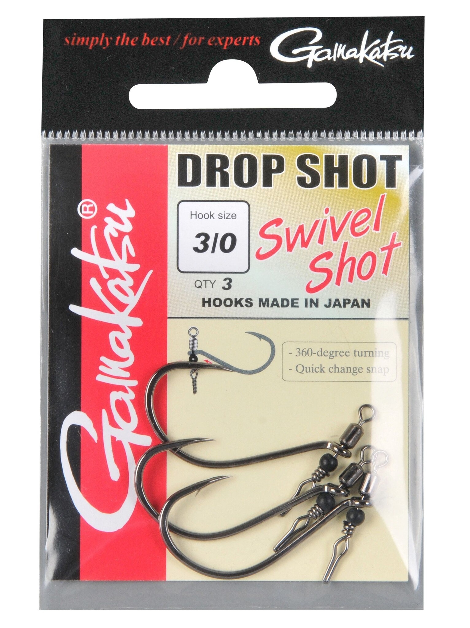 Gamakatsu Swivel Shot Drop Shot Hooks - Sportvisgigant