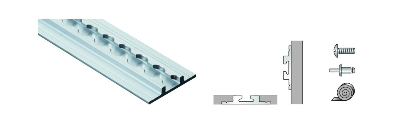 End pieces for Airline rails with standard flange - vanworx.eu