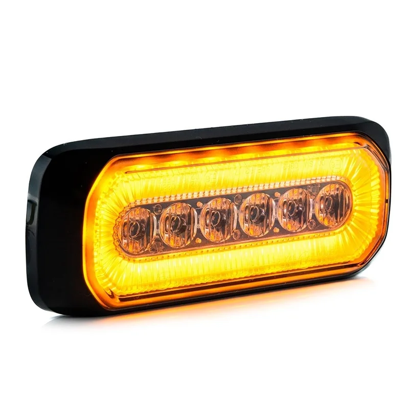 LED R65 strobe + Halo ring amber-white SF-6800AA - vanworx.eu