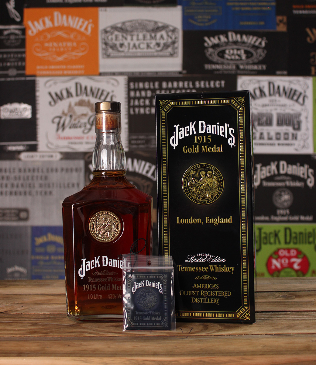 JACK DANIEL'S - Gold Medal - 1915 - 1000ml - International - Jack's Safe