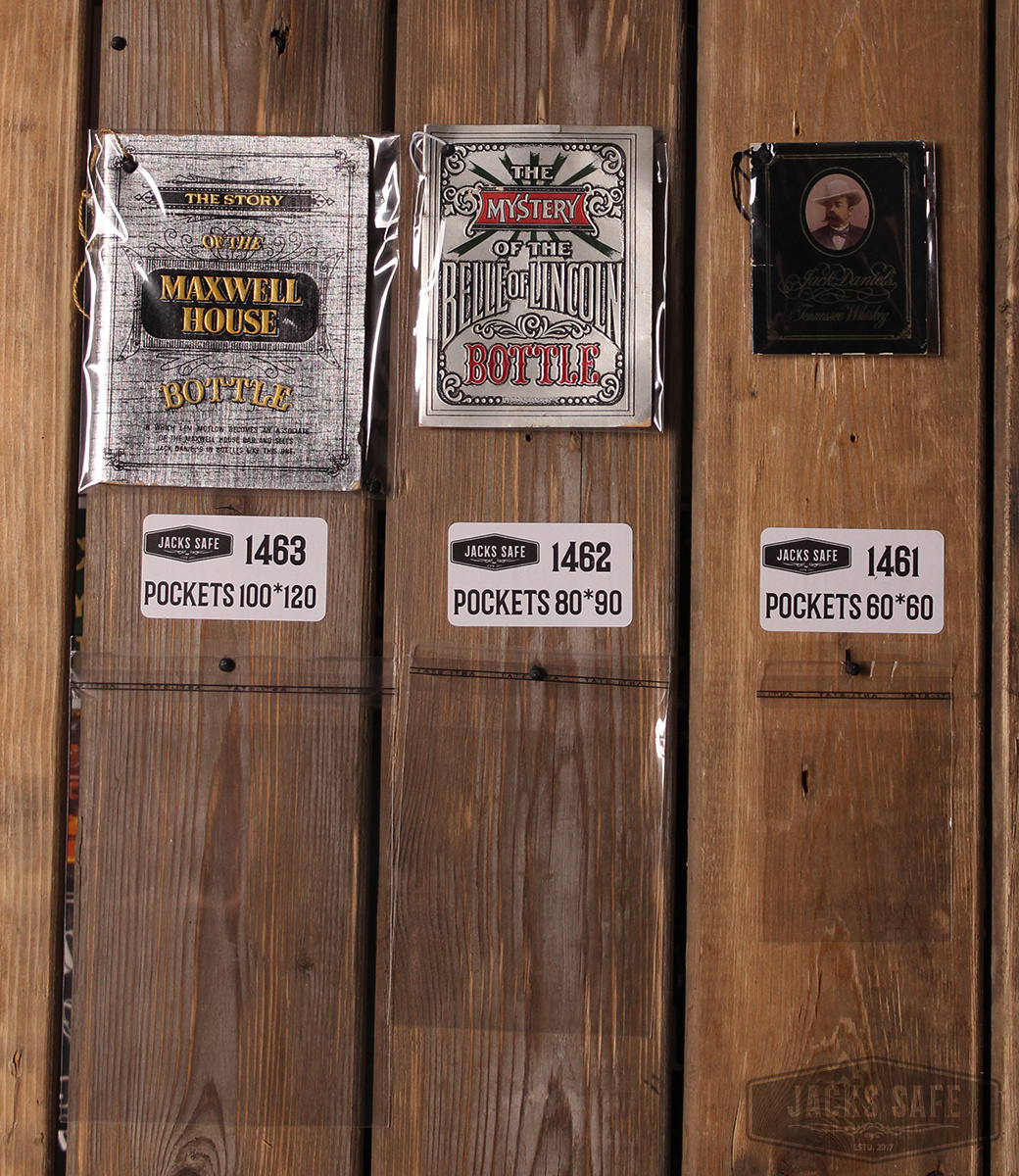 POCKETS - 100*120mm - Resealable tape - set of 25 - Jack's Safe