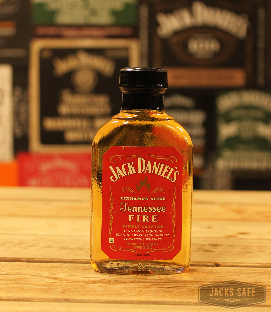 Jack Daniel's - Fire - 100ml - Glass - Evo- *NEW* Black top - Jack's Safe